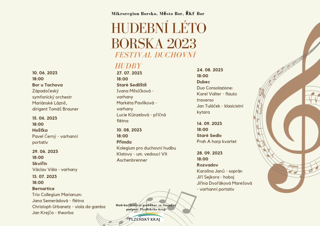 Festival Hudební léto Borska 2023 - Diecéze plzeňská